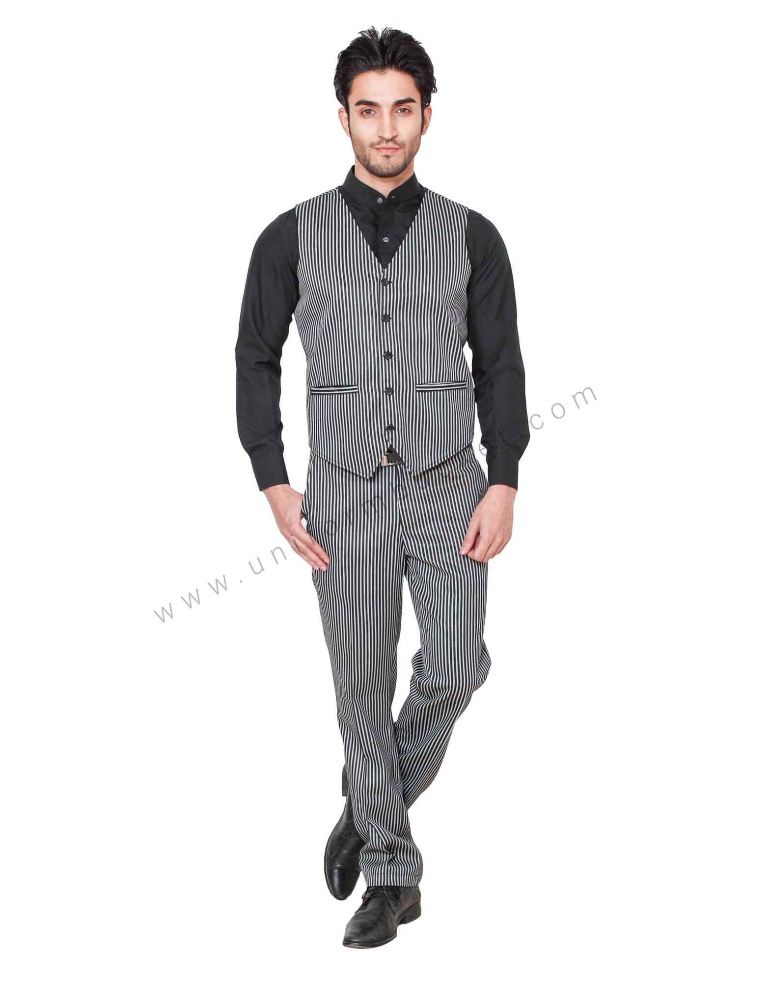 Buy Zebra Pattern Formal Vest For Men Online @ Best Prices in India ...