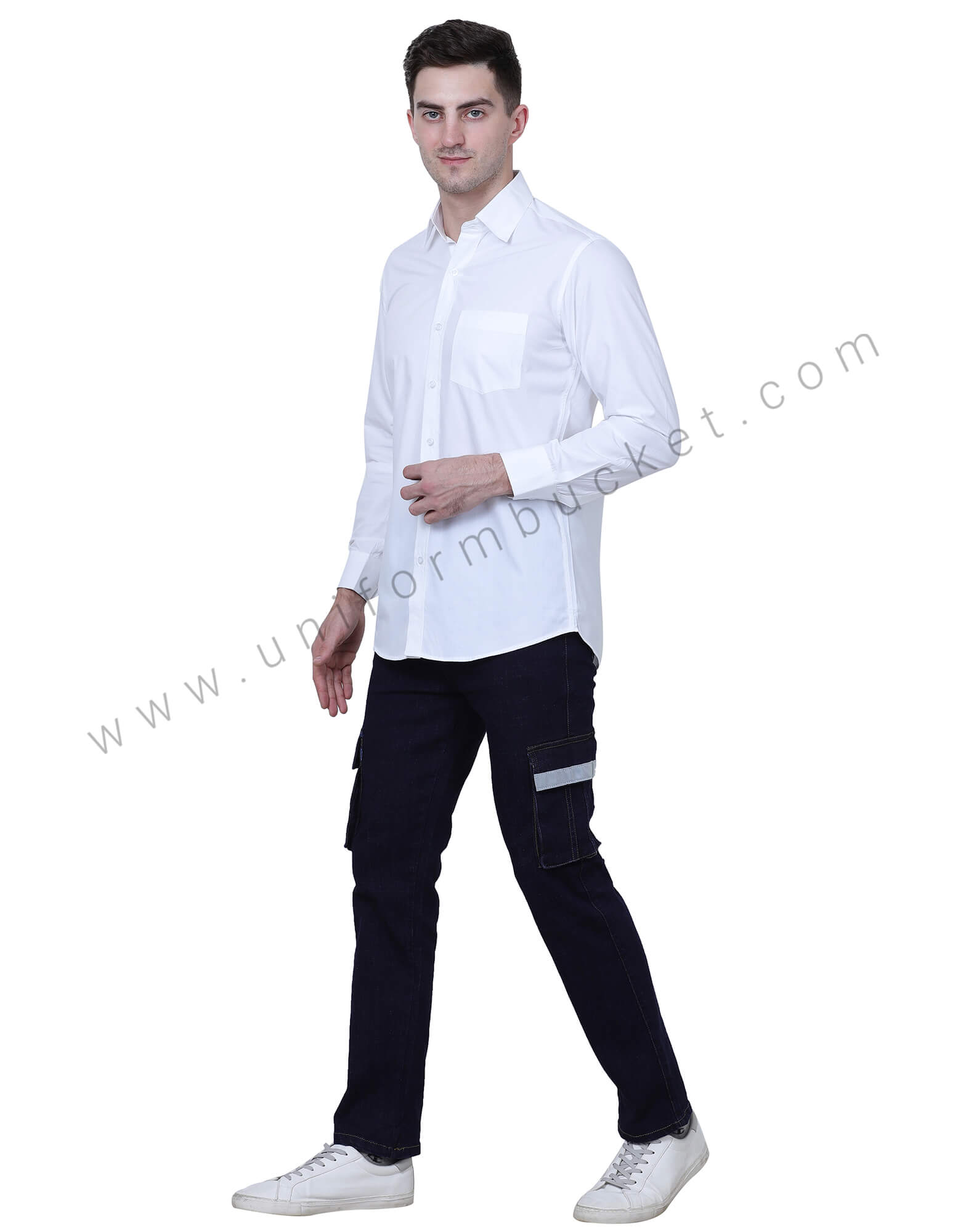Buy Cargo Look Denim Trouser For Men Online @ Best Prices in India ...