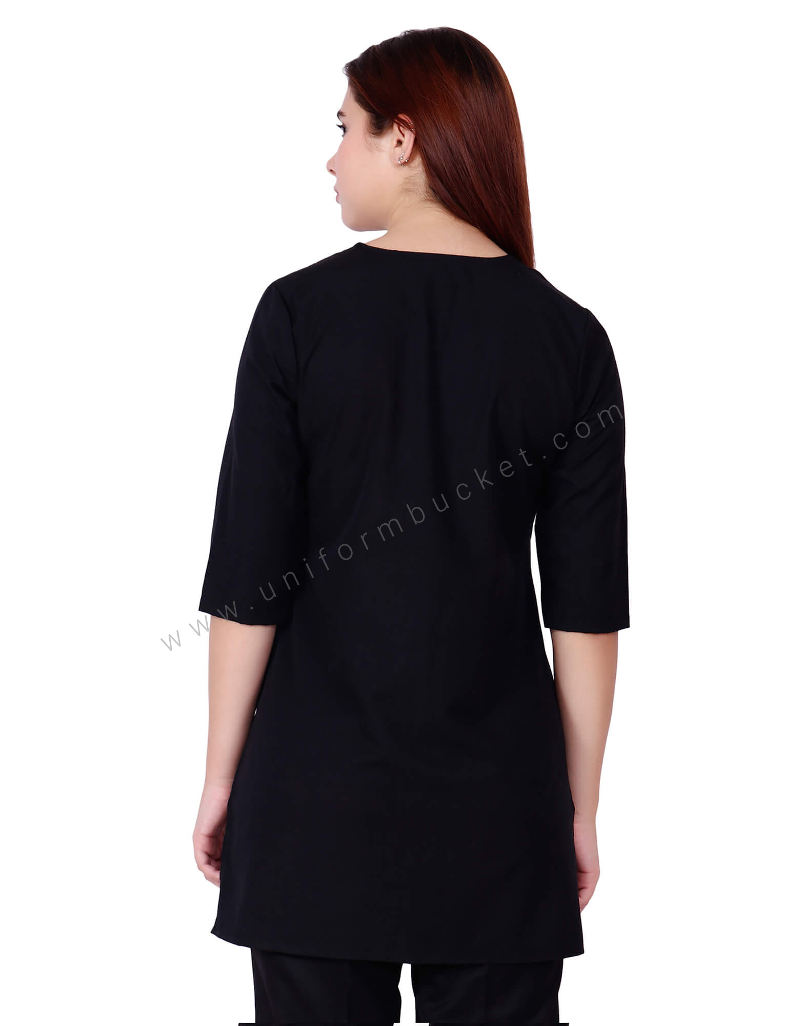 Buy V Neck Formal Black Tunic For Women Online @ Best Prices in India ...