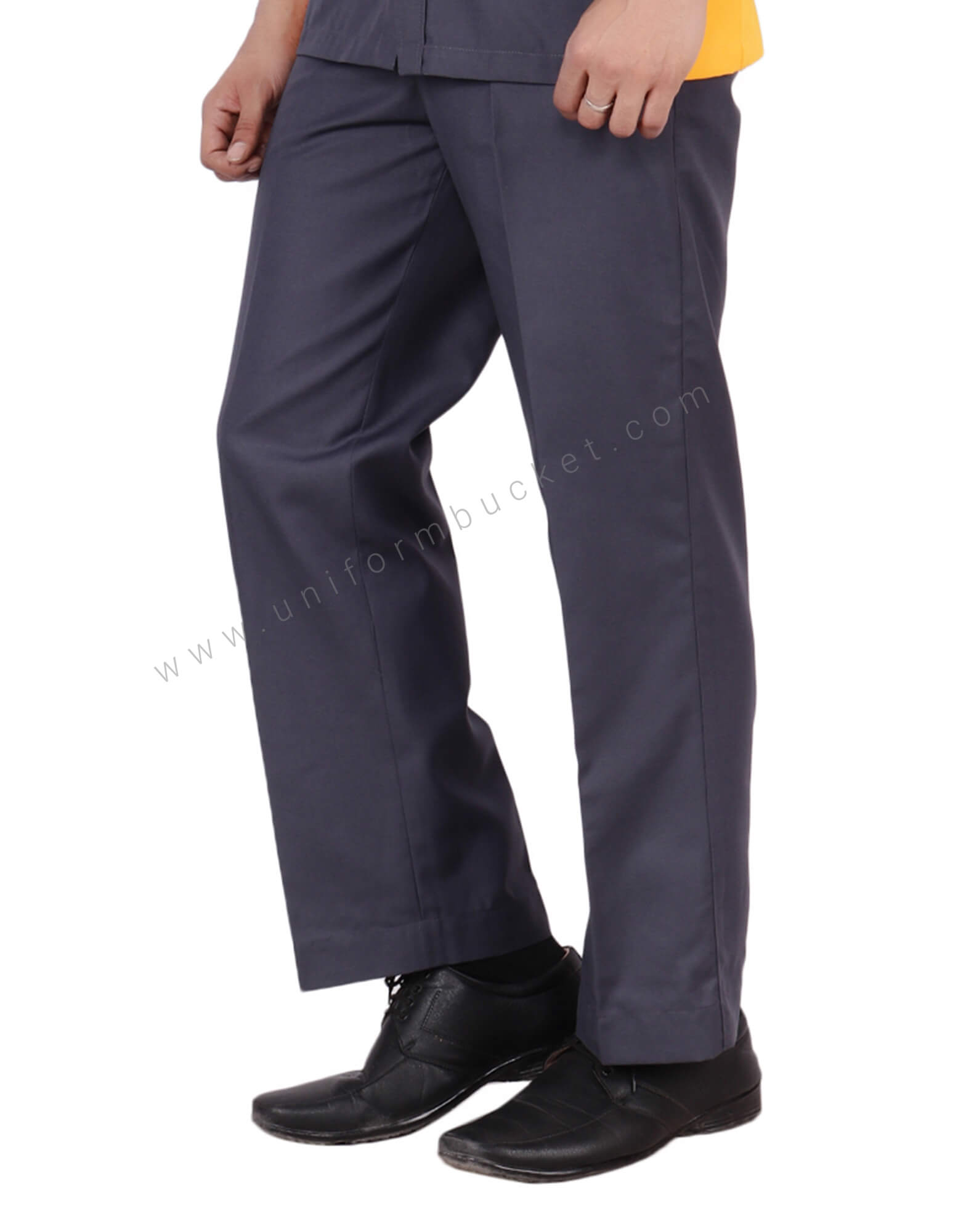 Buy Grey Workwear Trousers For Men For Men Online @ Best Prices in ...