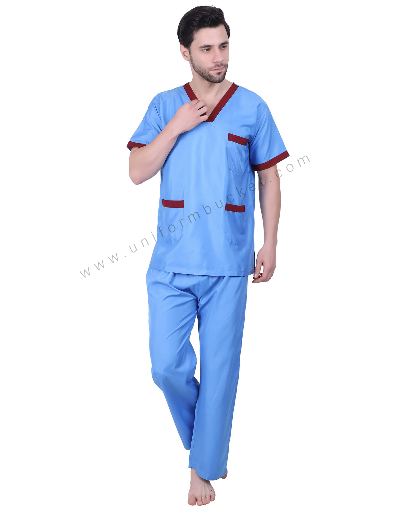 Buy Blue Loose Bottoms Unisex Online @ Best Prices in India | Uniform ...