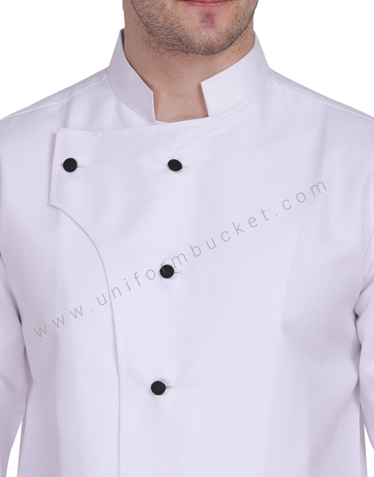 buy White Stylish Chef Jacket with 3/4 sleeve For Men Online @ Best ...