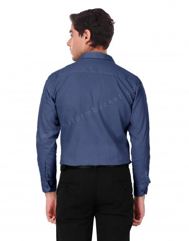 Buy Space Blue Formal Shirt For Men Online @ Best Prices in India ...